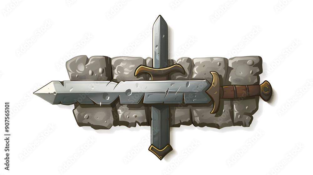 ภาพประกอบสต็อก medieval knight text effect, font editable, typography ...