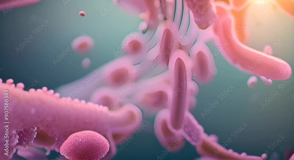 Micro bacterial Bacteria Colony Microbiome and Bacteria inside ...