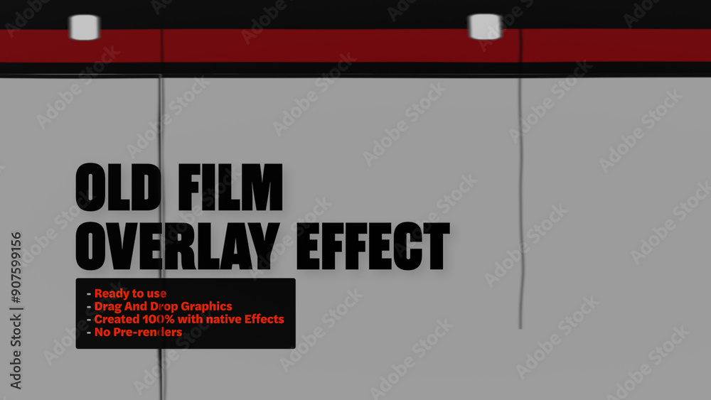 Old Film Strip Reel Motion Overlays - Wide Horizontal Stock Template ...