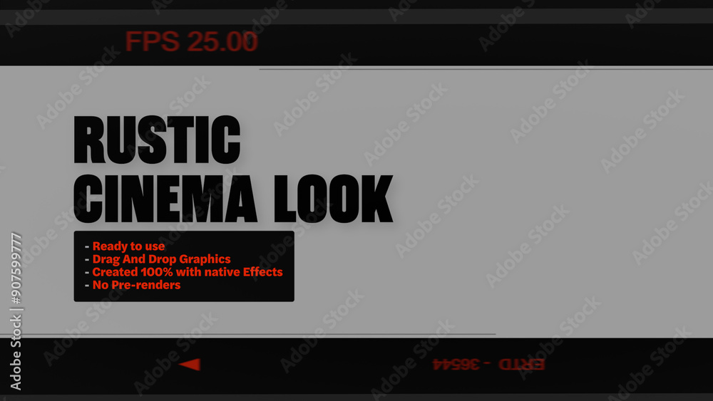 Rustic Cinema Look Film Strip Reel Motion Overlays - Wide Horizontal ...