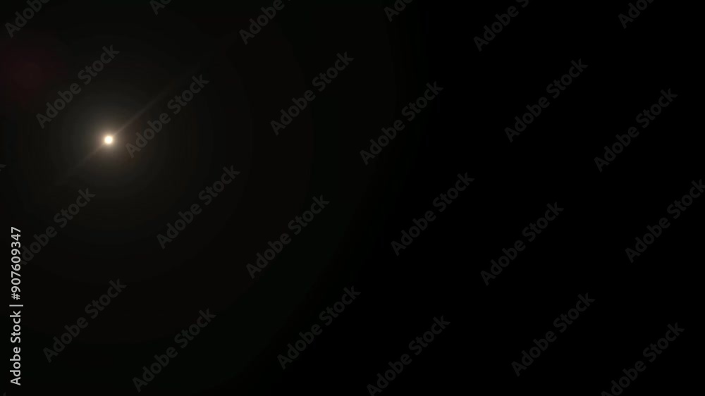 Abstract white optical shine light lens flares flickering animation ...