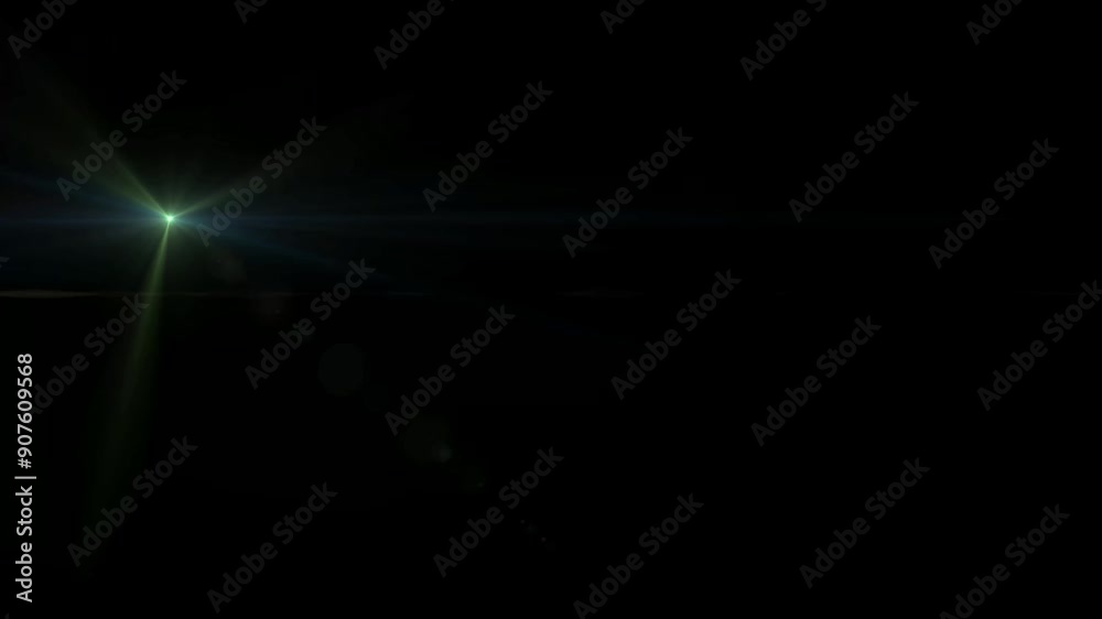 Abstract white optical shine light lens flares flickering animation ...