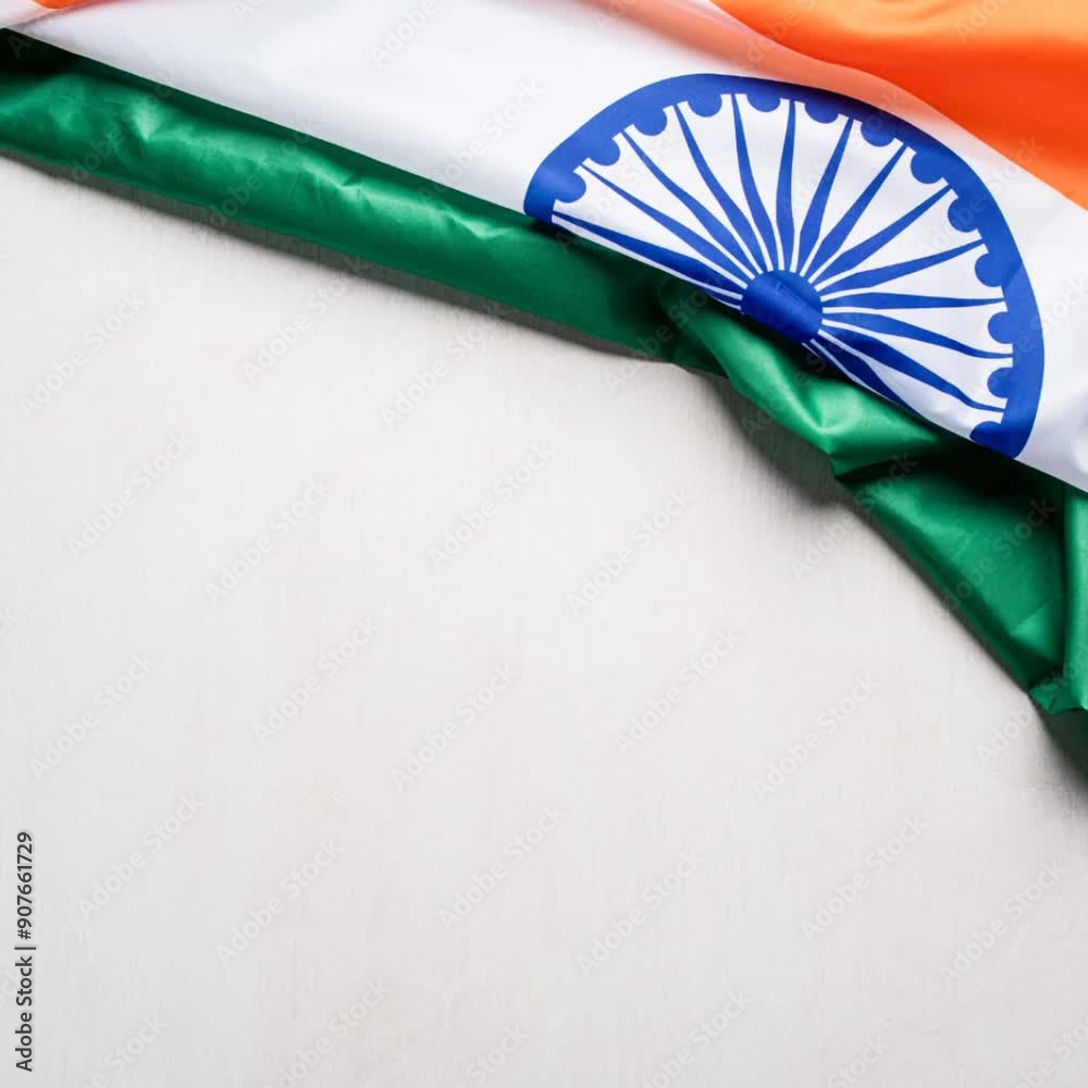 Folded Indian Flag , 15th August 2024 India independence Day , India ...