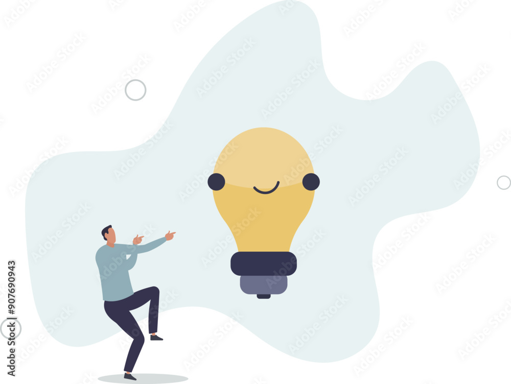 Positive thinking, optimistic mindset or good attitude to success in ...