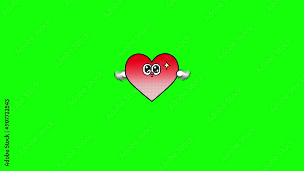 Green screen background free video of sticker effects modern ...