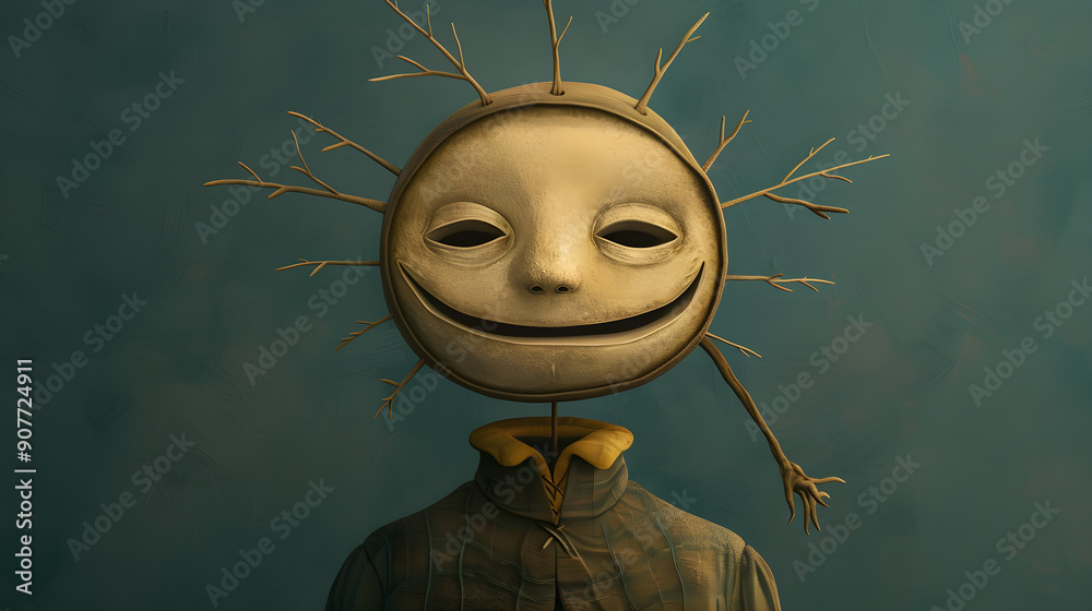 The Smiling Man: A haunting and unsettling portrait of a man with a ...