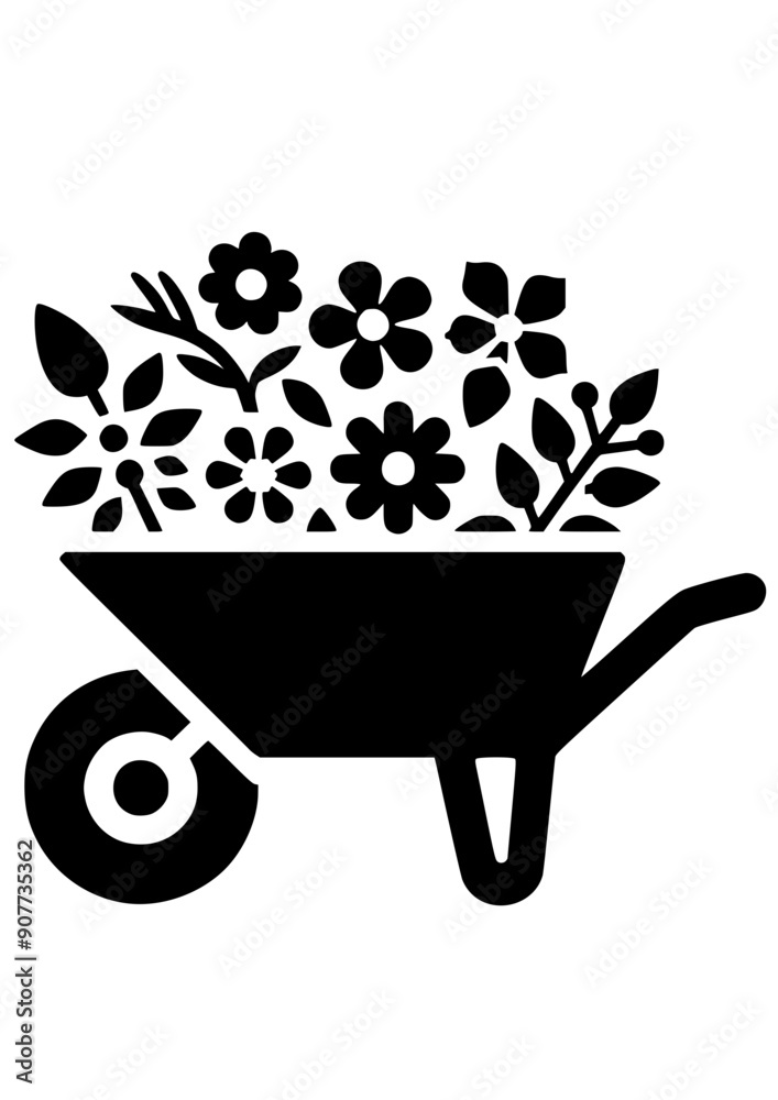 Garden tools SVG, Garden Cart SVG, Gardener SVG, Axe, Pruner, Rake ...