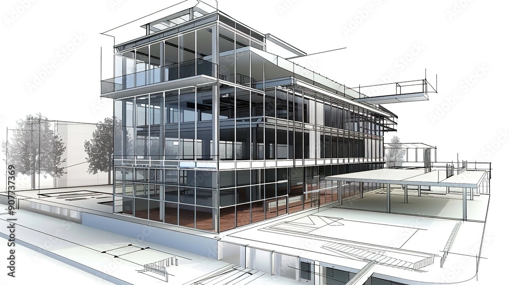 Revit Diagram: Detailed Architectural Design and Building Information ...
