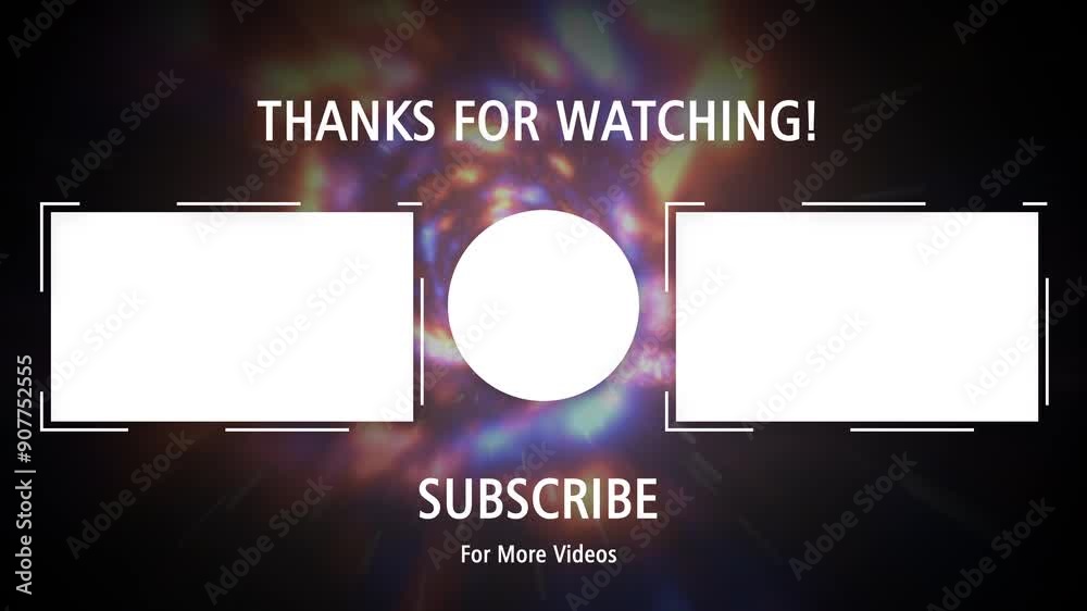 YouTube end card ending screen motion graphics. YouTube End Screen, End ...