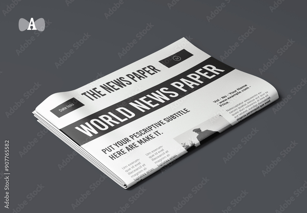 Newspaper Flyer Template Stock Template | Adobe Stock