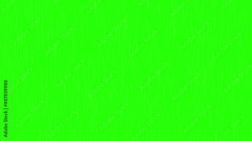 Loop Animation Heavy Rain Droop Fall Green Background Effects Seamless ...