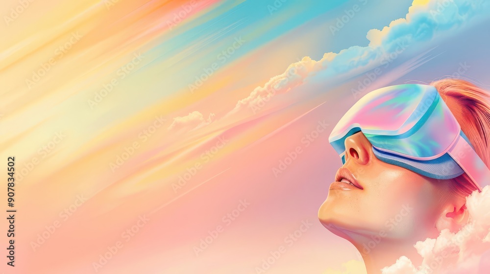 Digital Dream Therapy Illustrate a concept of digital dream therapy ...