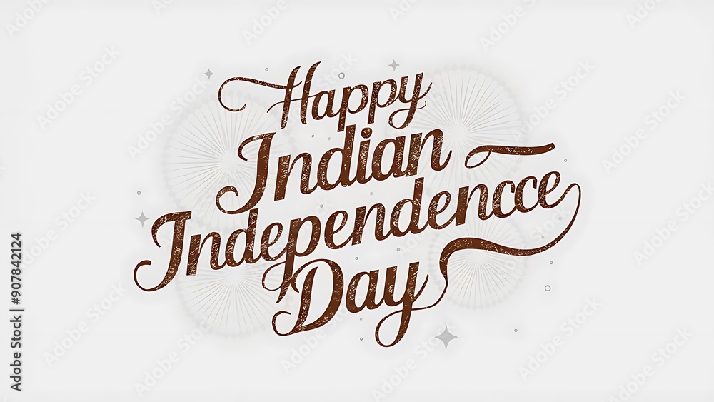 india Independence Day, 3D Text of. Happy Independence Day, on a Light ...