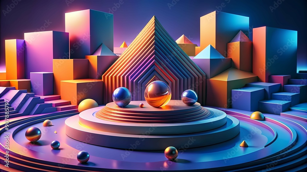 This captivating abstract 3D artwork fuels the mystery and wonder of a ...