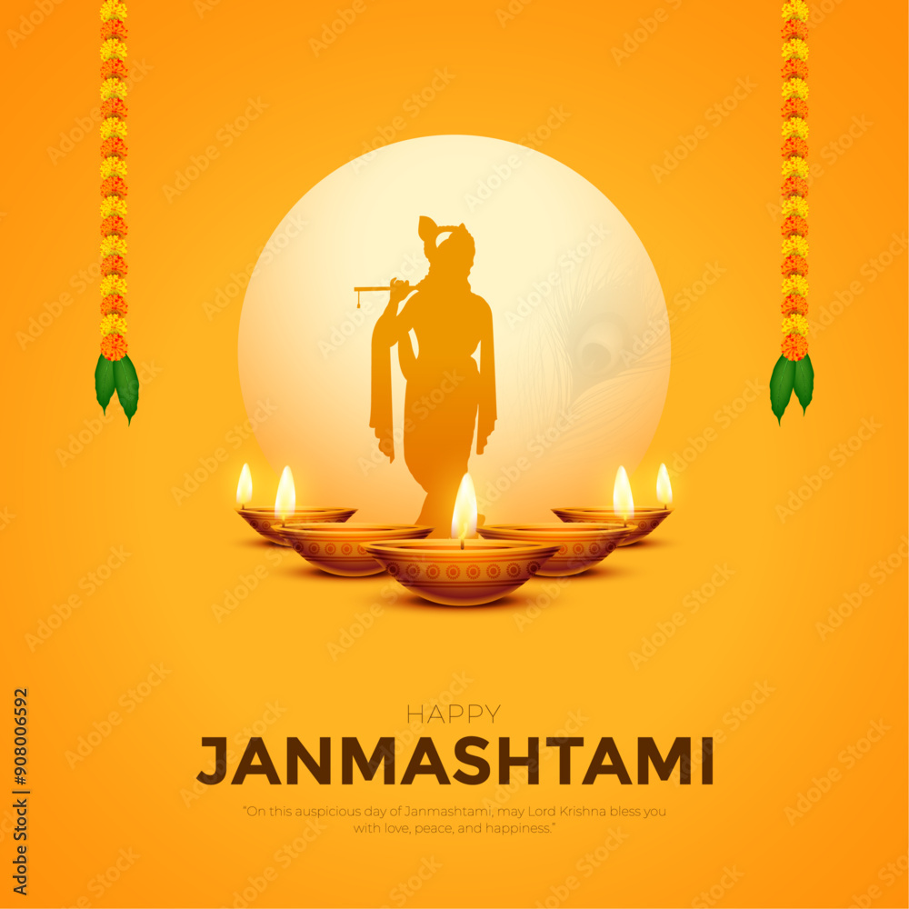 Happy Khrishna Janmashtami and dahi handi Hindu festival of happy shree ...