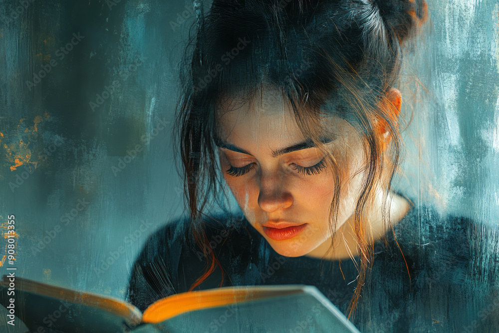 Artistic rendering of a person journaling their thoughts and feelings ...
