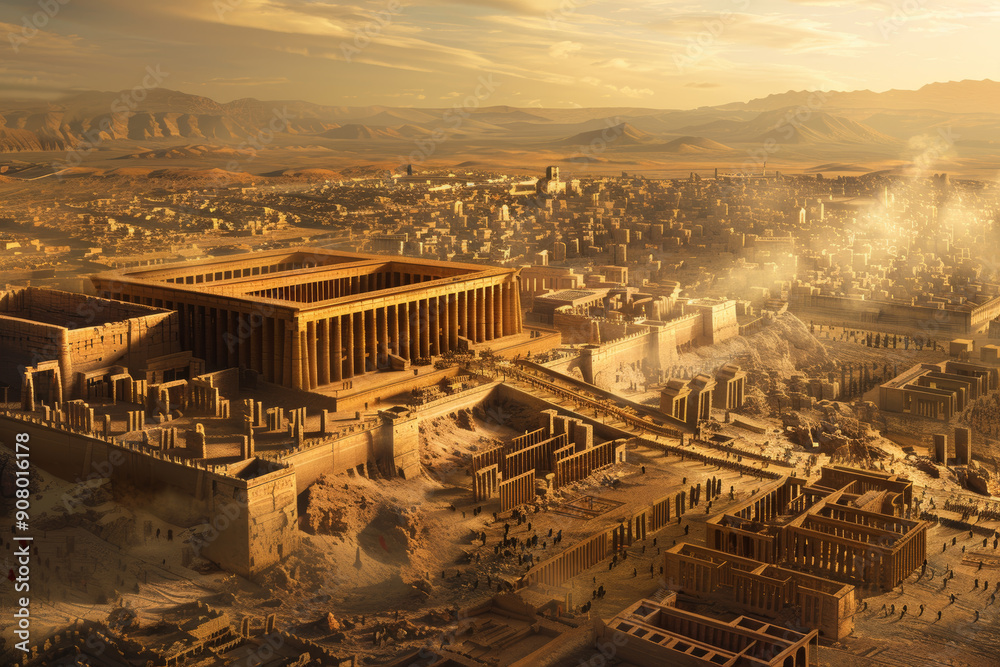 Persepolis, the ancient Persian city. The capital of the Persian Empire ...