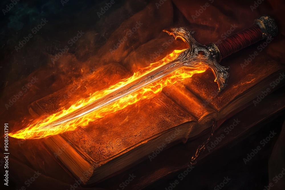 Sword of the spirit. Holy bible. For the word of God is living and ...