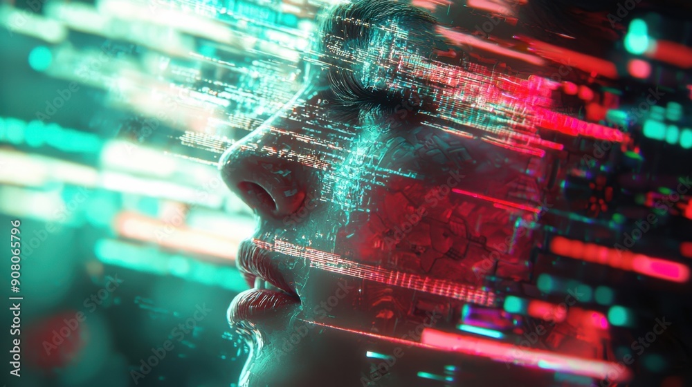 18. Brain function, cyberpunk, establishing shot, visual hierarchy ...