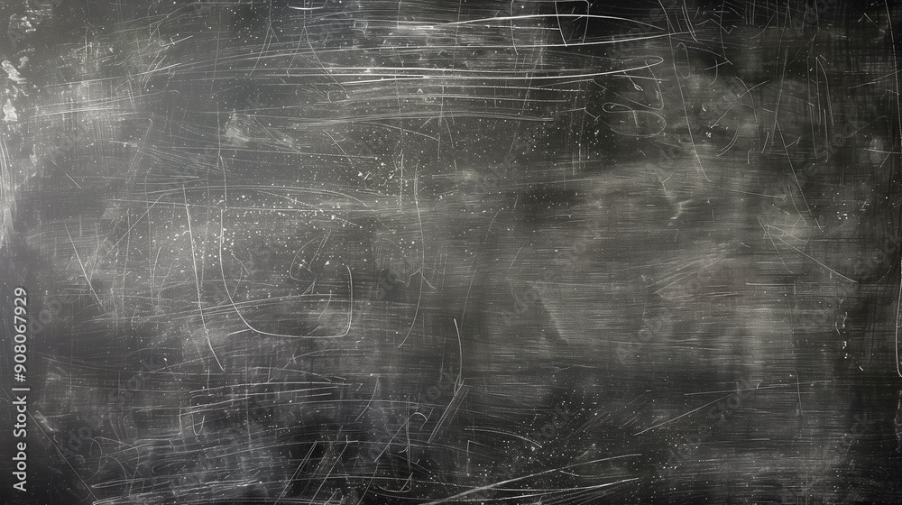 Black grunge chalkboard background with a worn, textured surface ...
