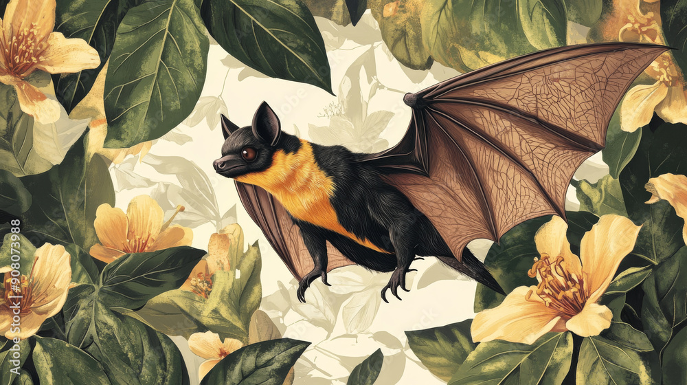 Include elements that emphasize the importance of bat conservation ...