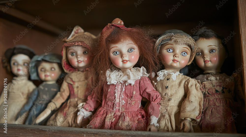 Include historical references, such as antique dolls from the Victorian ...