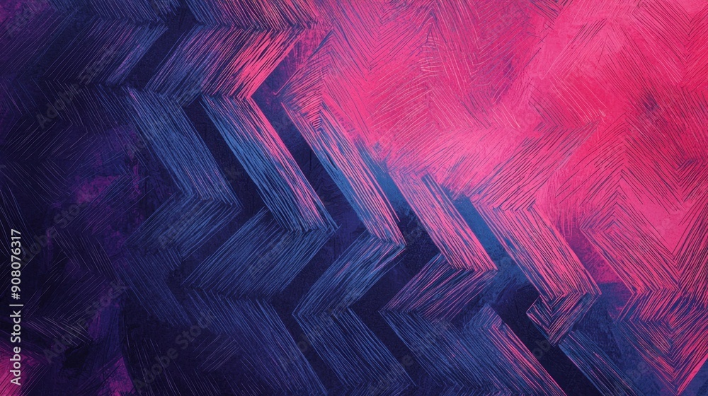 121. Doodle background, pink and navy, chevron patterns, centered ...