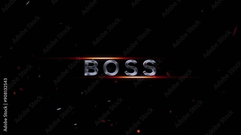 Boss Logo Animation Video, Cinematic Boss Text Animation Logo Animation ...