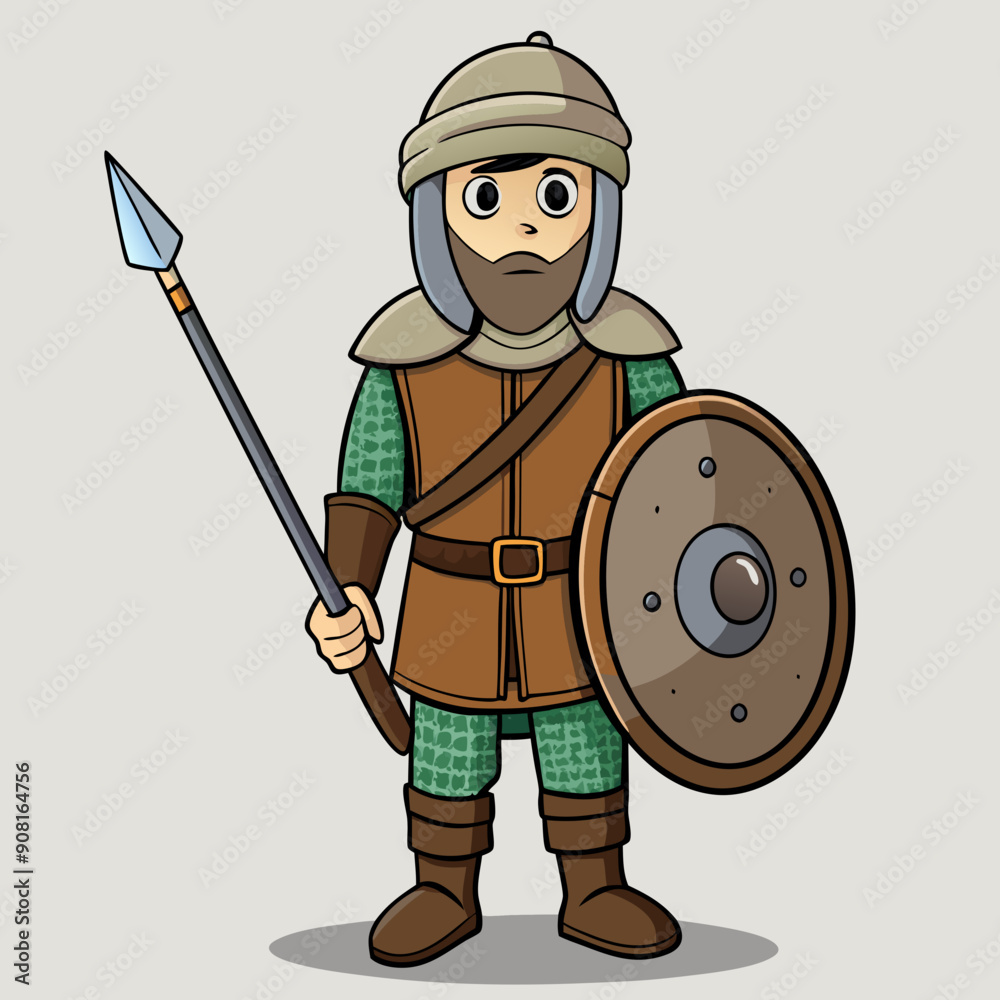 Ragnar Lothbrok Vector Cartoon Clip art illustration Stock Vector ...