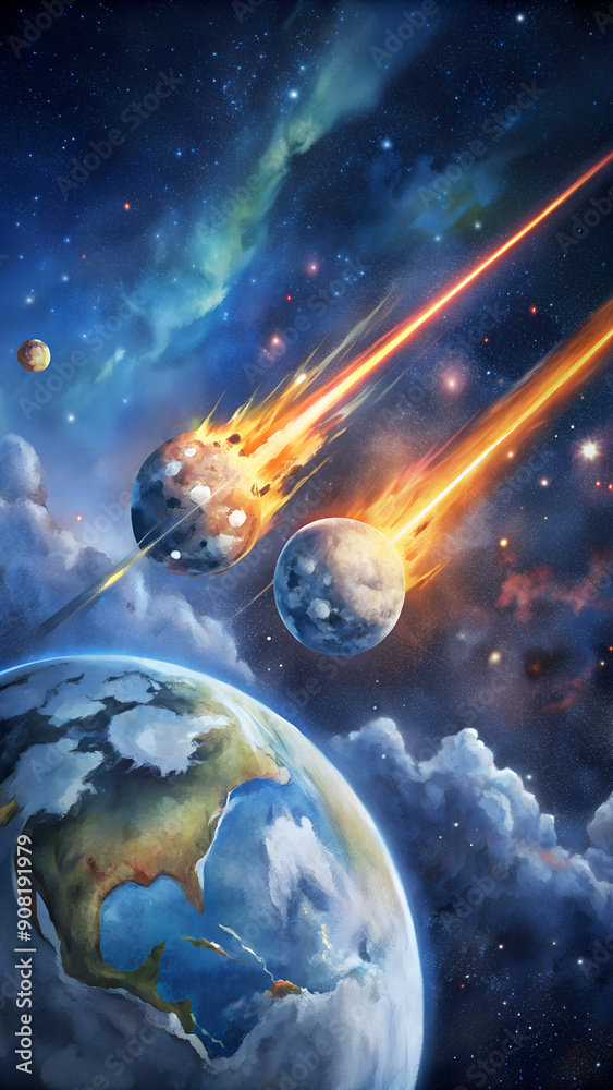 Earths planetary defense system, laser cannons aiming at Apophis ...