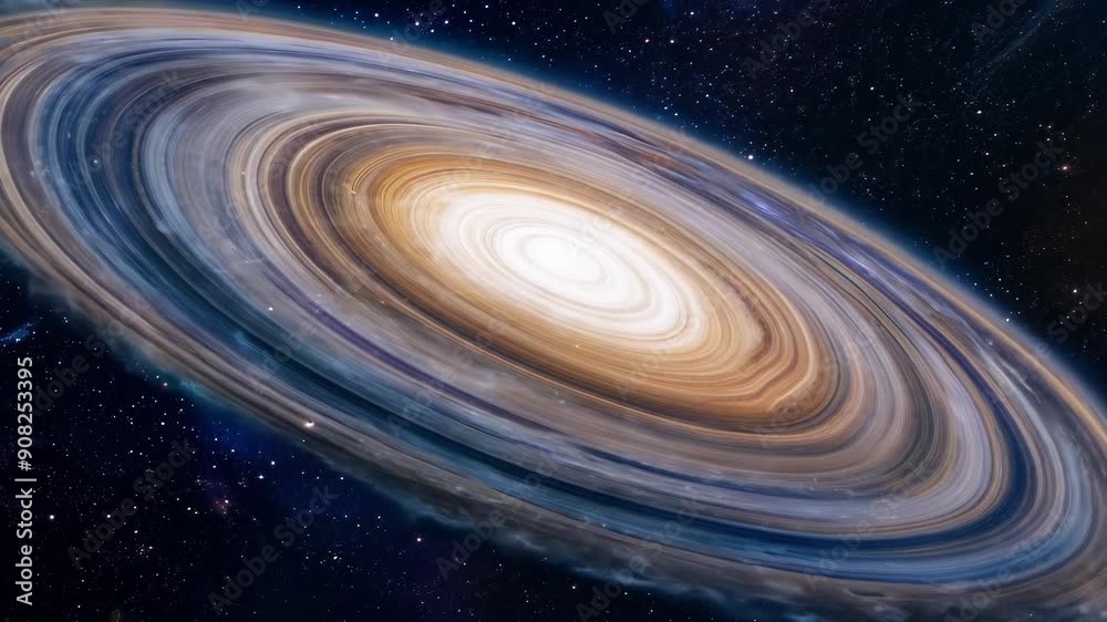 Timeless shots of the galactic arms as seen from different points in ...