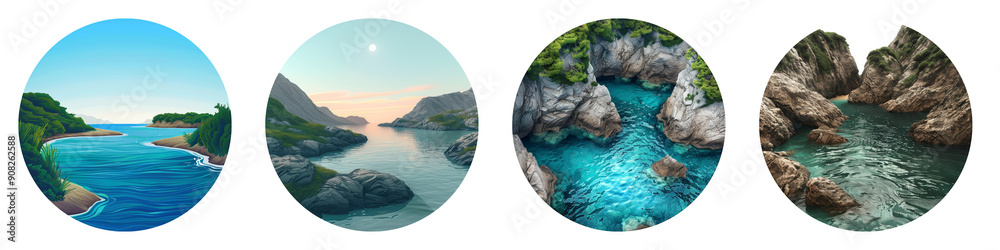 Inlet clipart collection, symbol, logos, icons isolated on transparent ...