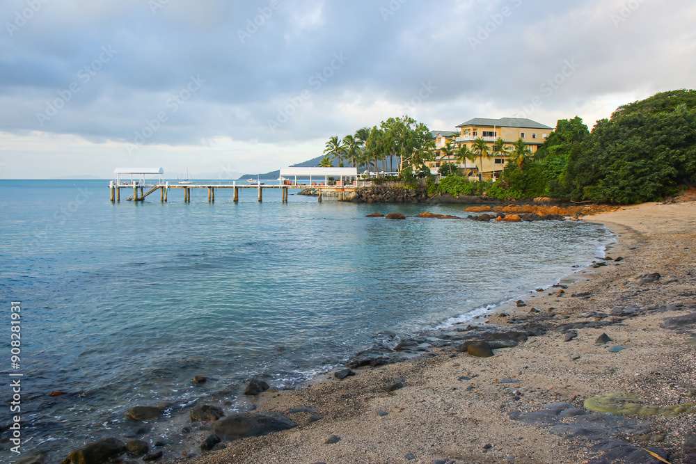 Coral Sea Resort in Airlie Beach on the coast of Queensland facing the ...