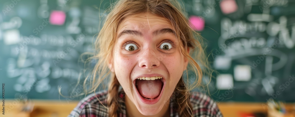 Back to School with Joyful Energy Excited Student Ready to Learn ...