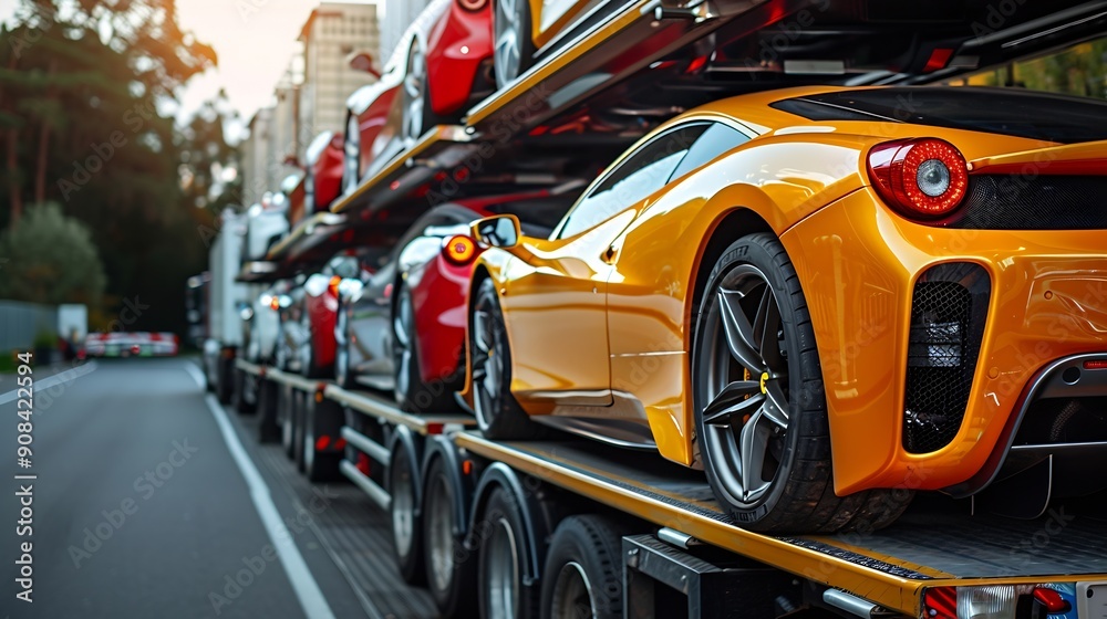A fleet of brand new exotic luxury sports cars ready to race or dazzle ...