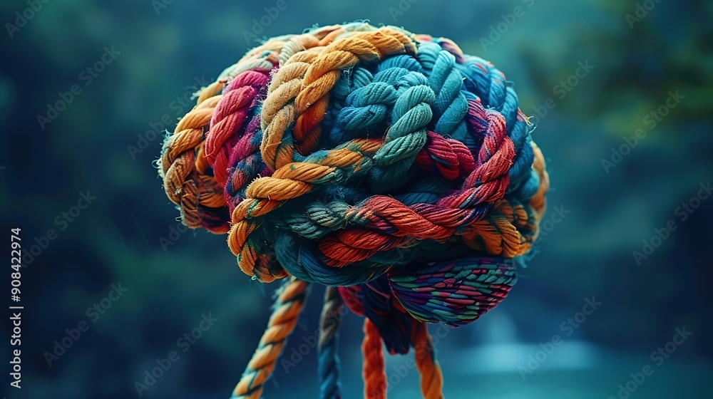 Mental Health Spectrum as a Tangled brain of diverse ropes twisted into ...