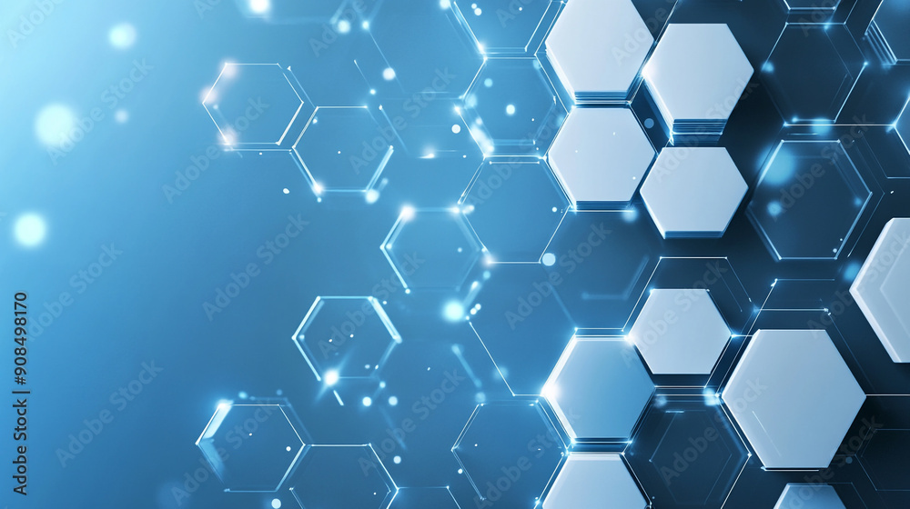 hexagon concept design abstract technology background. Modern simple ...