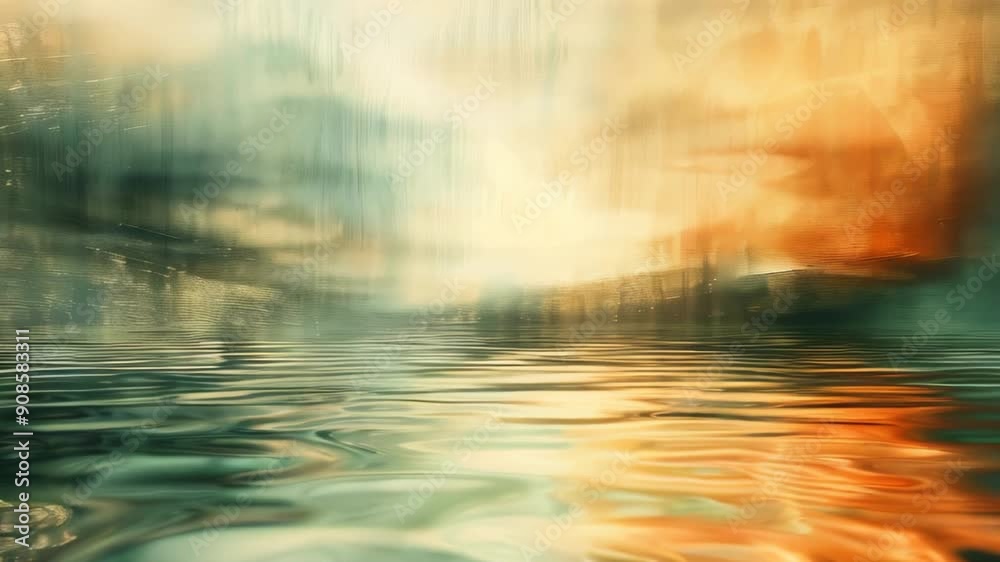 Dreamy slow motion water ripple scene, serene video backgrounds and ...