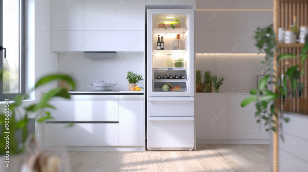 Built-in refrigerator interior, see image link for composition, front ...
