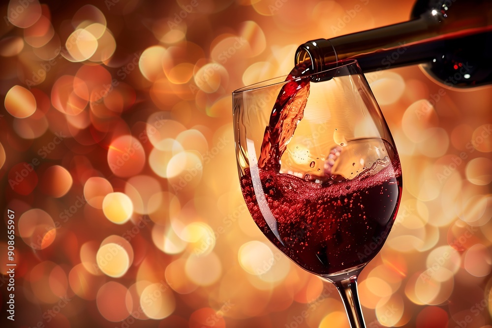 The moment a rich, deep ruby red wine is poured into a delicate glass ...