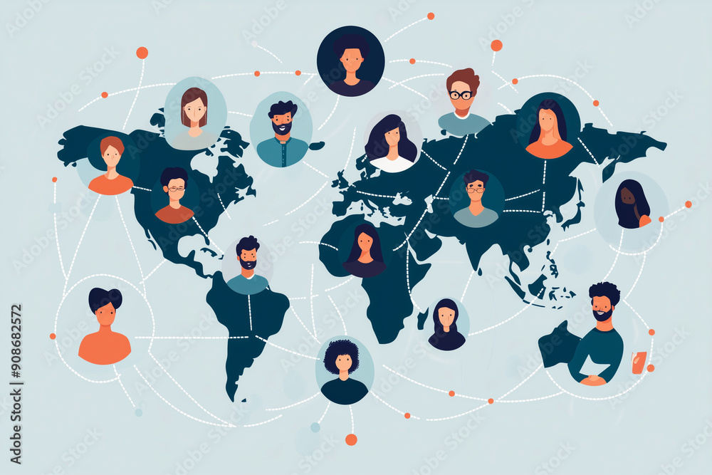 The power of global connectivity is illustrated through a diverse group ...
