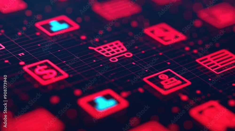 E Commerce Compliance Standards with Regulatory Icons in Deep ...