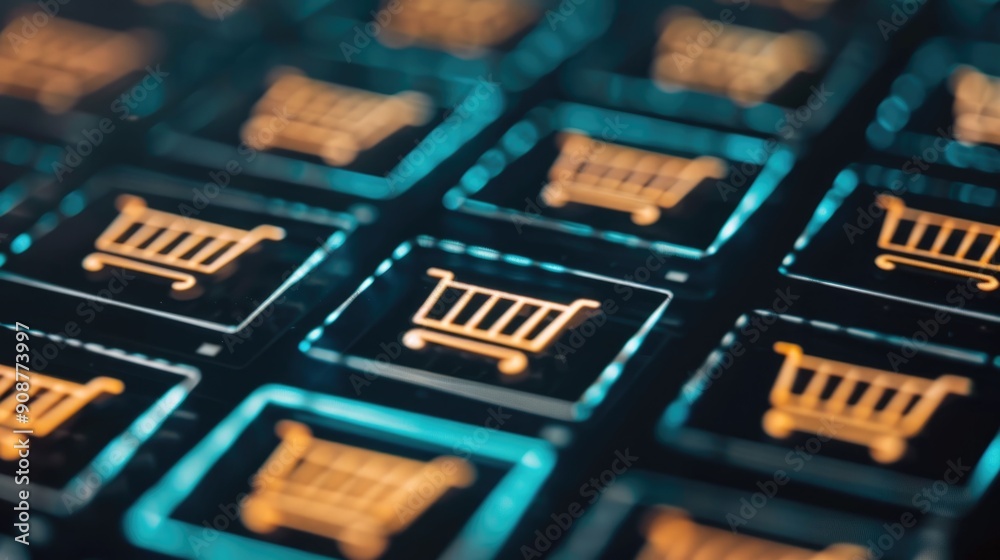 E commerce Compliance Standards with Regulatory Icons in Deep Depth of ...