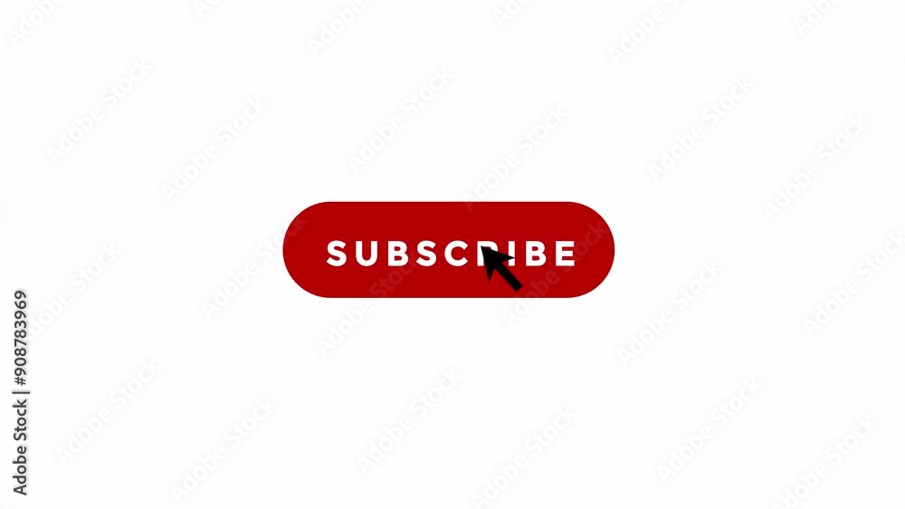 Subscribe button is being click by the cursor and changed color ...