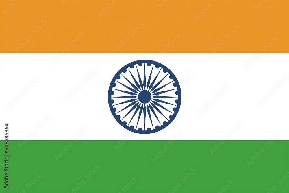 Artistic and Elegant Indian Flag Depiction Celebrating the Vibrant ...