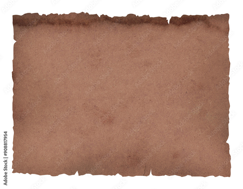 treasure map, paper scroll template, isolated, extracted on transparent ...