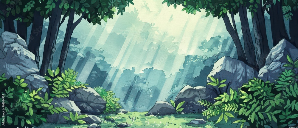 Watercolor scenes of an enchanted forest hide a secret scientific ...