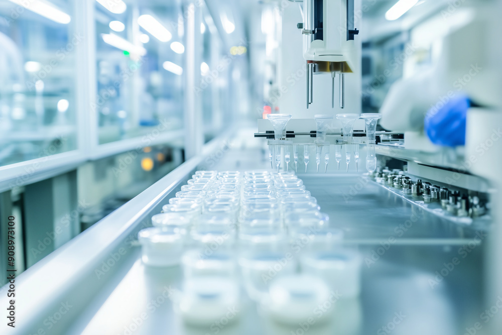 Automated line for the production of modern medical devices. Ampoules ...