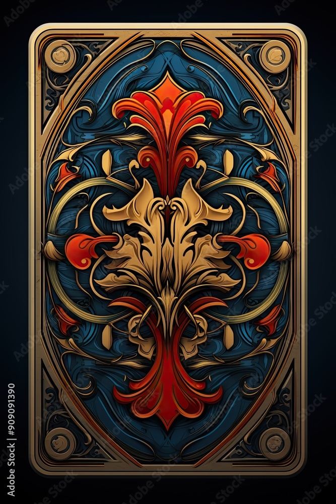 Vibrant Colorful Card Design Featuring a Dynamic Fusion of Abstract Art ...