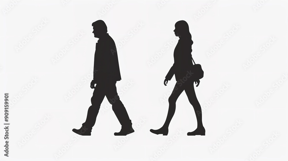 the person walking vector icon (ofvs34 OutlineFilledVectorSign ...